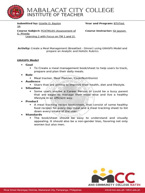 Grasps Model Pdf