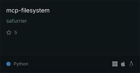 Mcp Filesystem Server Glama