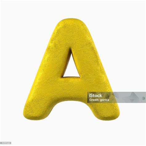 플라스 티 신 클레이 폰트입니다 편지 A 3d 렌더링 고립 된 그림 노랑에 대한 스톡 사진 및 기타 이미지 노랑 편지 문서 고등학교 이하 Istock