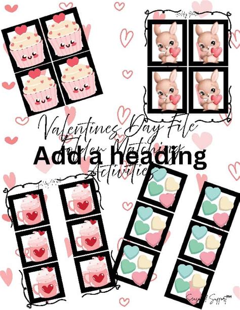 Valentines Day File Folder Game Errorless Matching For Autism And Sped Class