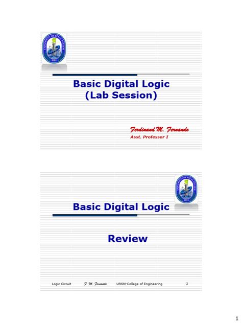 2 Basic Digital Logic Lab Pdf Logic Gate Mathematical Logic