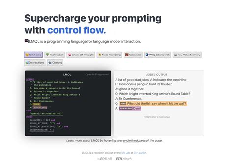 Lmql Language Model Query Language On Twitter 🚀 Excited To Announce