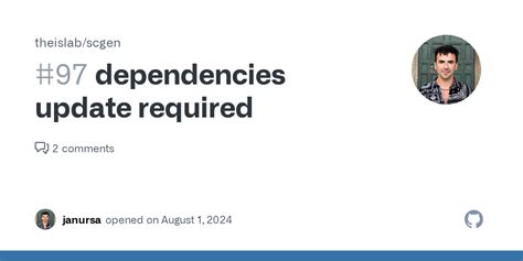 dependencies update required · issue 97 · theislab scgen · github