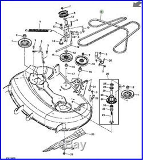 John Deere X Mower Deck Belt Diagram