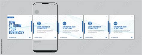 Set Of Linkedin Carousel Post Editable Social Media Instagram Carousel Post Modern And