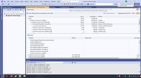 使用vs2022 Performance Profiler进行native内存分析 可可西 博客园