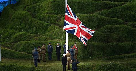 올림픽 개최국 英 국기 유니언 잭 게양식