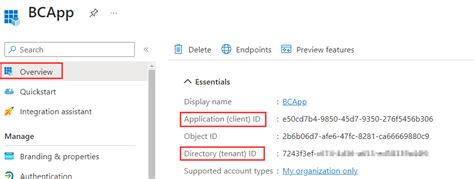 Setting Up An Oauth Connection To Business Central Online