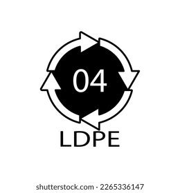 Ldpe 04 Recycling Code Symbol Plastic Stock Vector Royalty Free 2265336147 Shutterstock