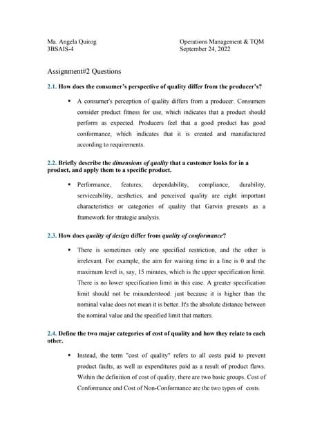 Assignment 1 Opeman Pdf