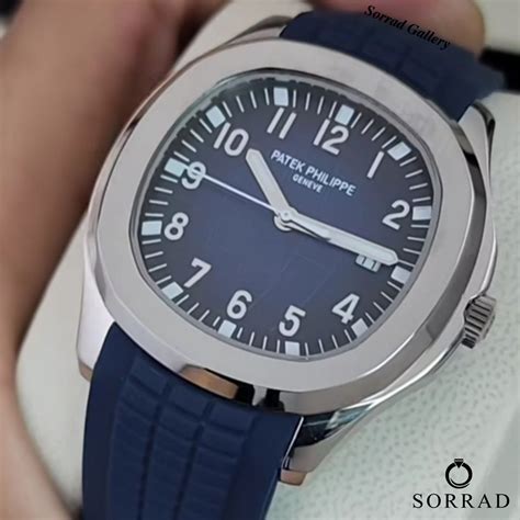 ساعت پتک فیلیپ زنانه ساده بند سیلیکونی رنگ سرمه ای صفحه سرمه ای