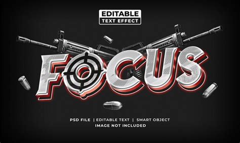Premium PSD Focus Text Effect