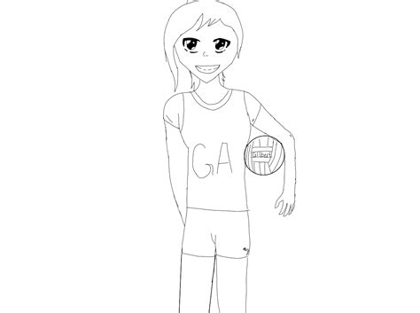 Netball Netball Drawings Art