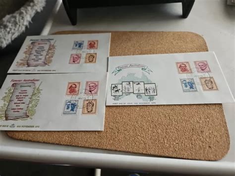 3x Famous Australians 1970 First Day Of Issue Covers 750 Picclick Au