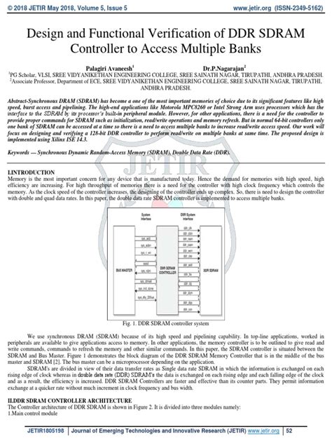 Memorycontroller Multiplebanks Pdf Dynamic Random Access Memory Computer Engineering