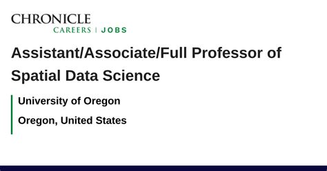 Assistantassociatefull Professor Of Spatial Data Science Job With