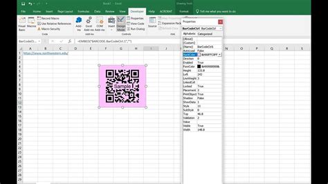用excel制作二维码；create Qr Code Using Excel Youtube