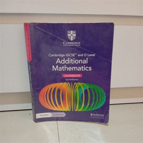Jual Cambridge Igcse And O Level Additional Mathematics Coursebook Third Edition Shopee Indonesia