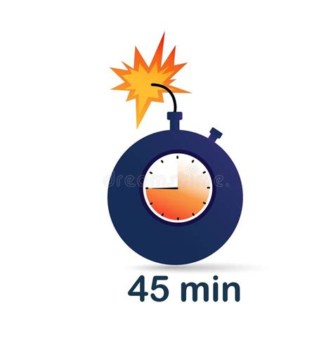 45 Minute Timer Stock Illustrations 414 45 Minute Timer Stock