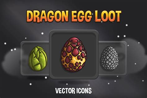 Dragon Egg Loot Vector Icons Download CraftPix Net