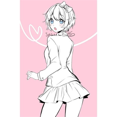 Sayori Doki Doki Literature Club Drawn By Sasucchi Danbooru