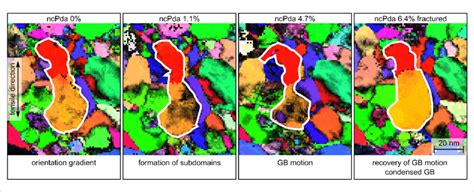 Grain Fragmentation Of The Center Grain White Boundary During The Download Scientific Diagram