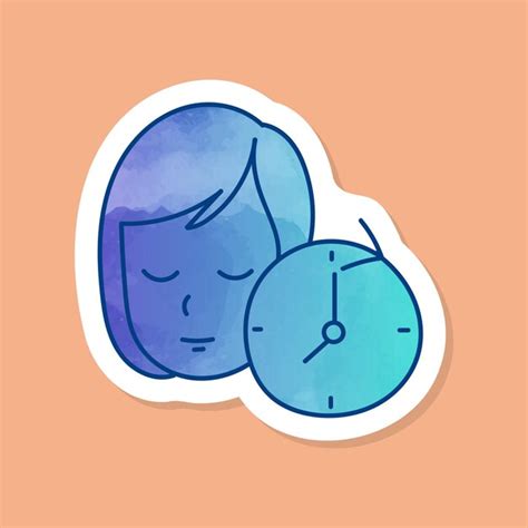 Premium Vector Female Beauty Icon Face Skin Rejuvenation Color Sticker