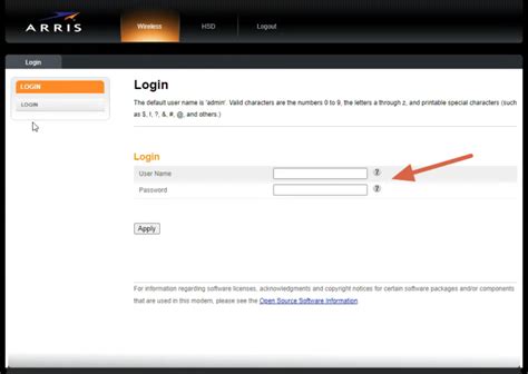 Arris Router Login Default Name Password And Ip Address