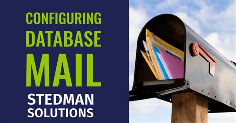 configure database mail in sql server for alerts