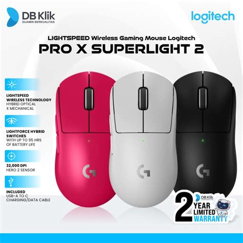 Jual Logitech G PRO X Superlight Mouse Gaming Lightspeed Wireless DPI Hero Sensor