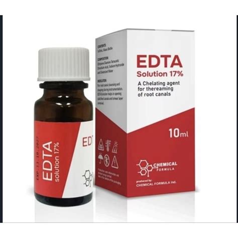 Jual Edta Solution 17 Dental Chelating Agent 10 Ml Edta Cair Shopee Indonesia