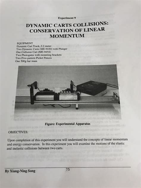 Solved Experiment 9 Dynamic Carts Collisions Conservation