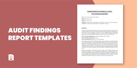 Audit Findings Report Template