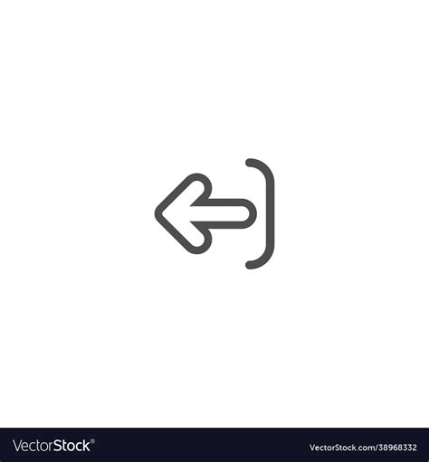 Exit Or Logout Log Off Icon Isolated On White Vector Image