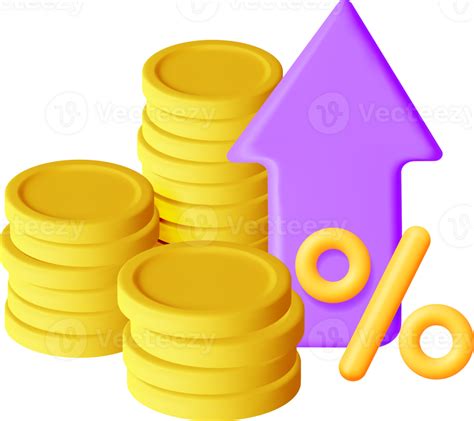 3d Growth Stock Chart Arrow With Golden Coins 35712298 Png