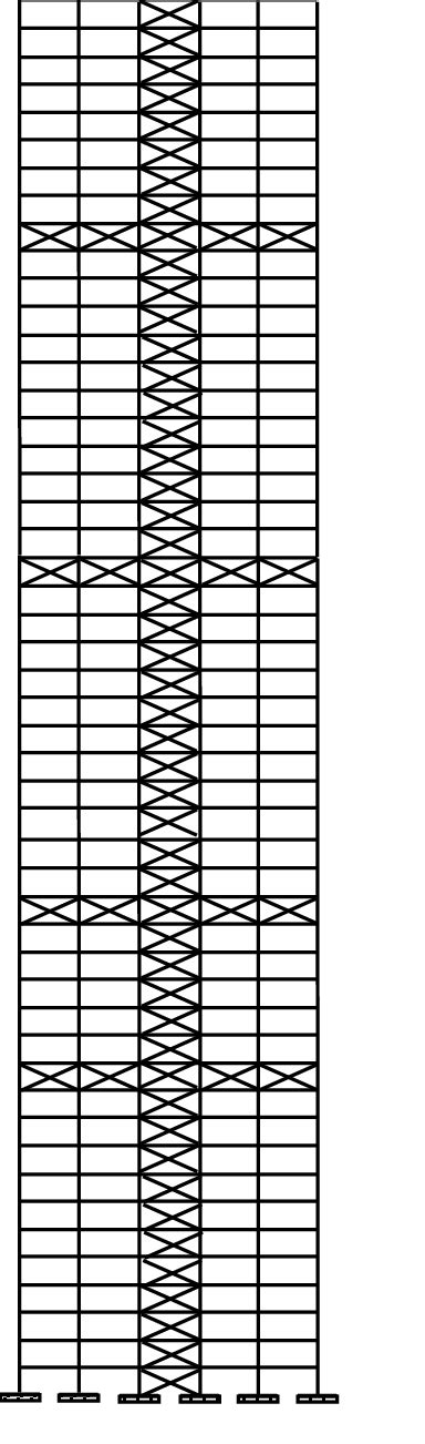 Optimal Topology Of The 50storey Model For Weight Objective Function Download Scientific Diagram