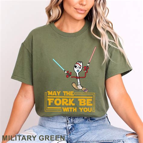 May The Fork Be With You Shirt Funny Star Parody T Shirt Fork