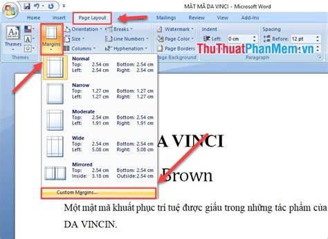 Optimal And Swift Margin Alignment In Word 2007