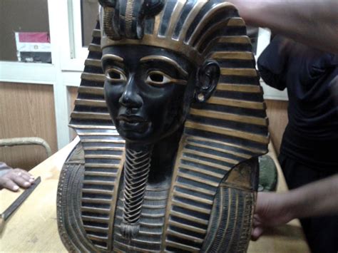 An Attempt To Smuggle Antiquities Inside A Copy Of Tut Ankh Amons Mask