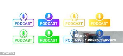 팟 캐스트 플랫 컬러 팟캐스트 아이콘 재미있는 팟캐스트 벡터 아이콘입니다 낚싯줄을 던지기에 대한 스톡 벡터 아트 및 기타 이미지 낚싯줄을 던지기 녹음 장비 디자인