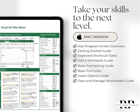 Excel Shortcuts Cheat Sheet For Mac Microsoft Excel Mac Shortcuts Beginner Friendly Keyboard