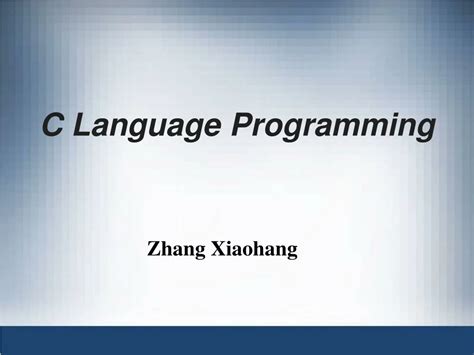 Ppt C Language Programming Powerpoint Presentation Free Download