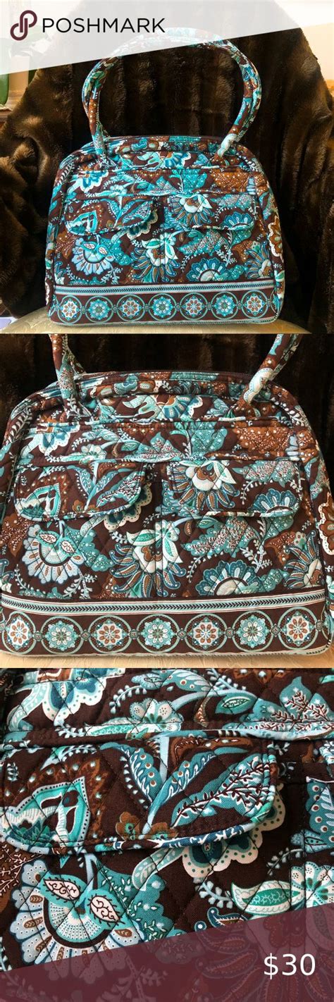 Vera Bradley Bowler Bag In Java Blue Retired Pattern Vera Bradley Bradley Bags