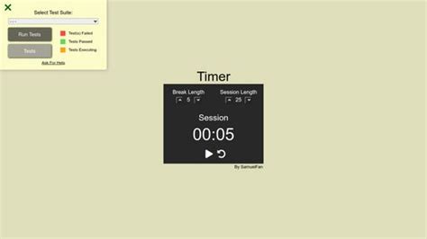 Front End Development Libraries Projects Build A 25 5 Clock Javascript The Freecodecamp