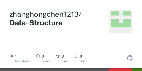 Github Zhanghongchen Data Structure