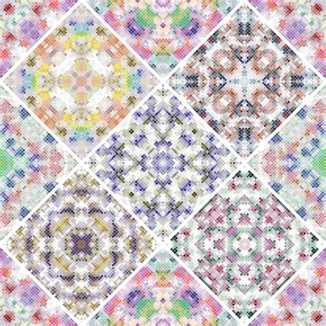 Decoration Colorful Mosaic Art And Abstract Wall Background Wallpaper Pixel Ethnic Background