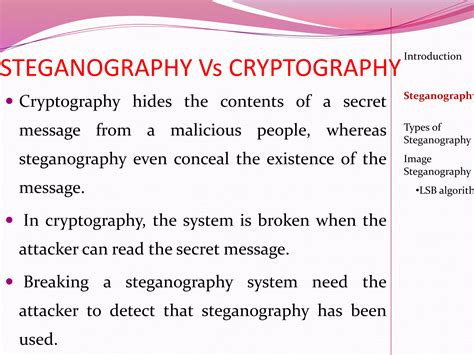 Image Steganography Using Lsb Pptx