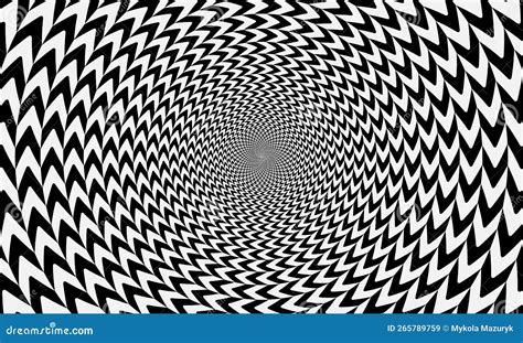 Geometric Optical Illusion Design Circle Psychedelic Pattern Stock