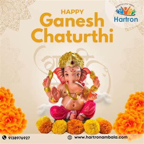 Hartron Skill Centre Ambala City On Linkedin Ganeshchaturthi Blessings Success