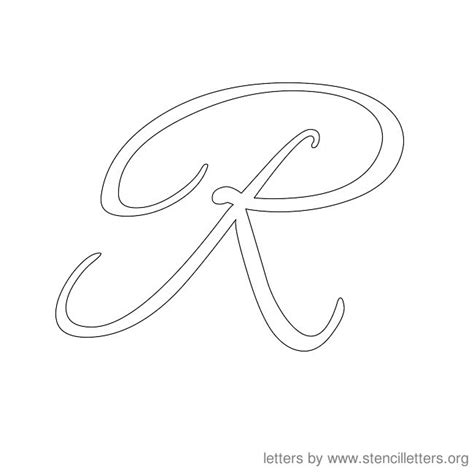Cursive Stencil Letters Free Printable Alphabets Stencil Letters Org